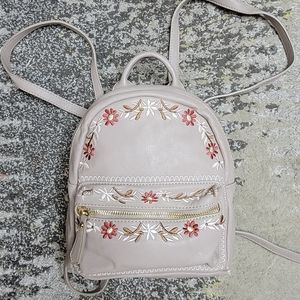 Charming Charlie | Bags | Miri Furry Mini Pink Fur Small Backpack Bag ...